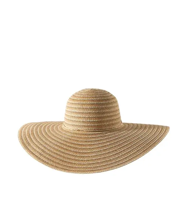 Anthropologie Floppy Straw Sun Hat - Gold
