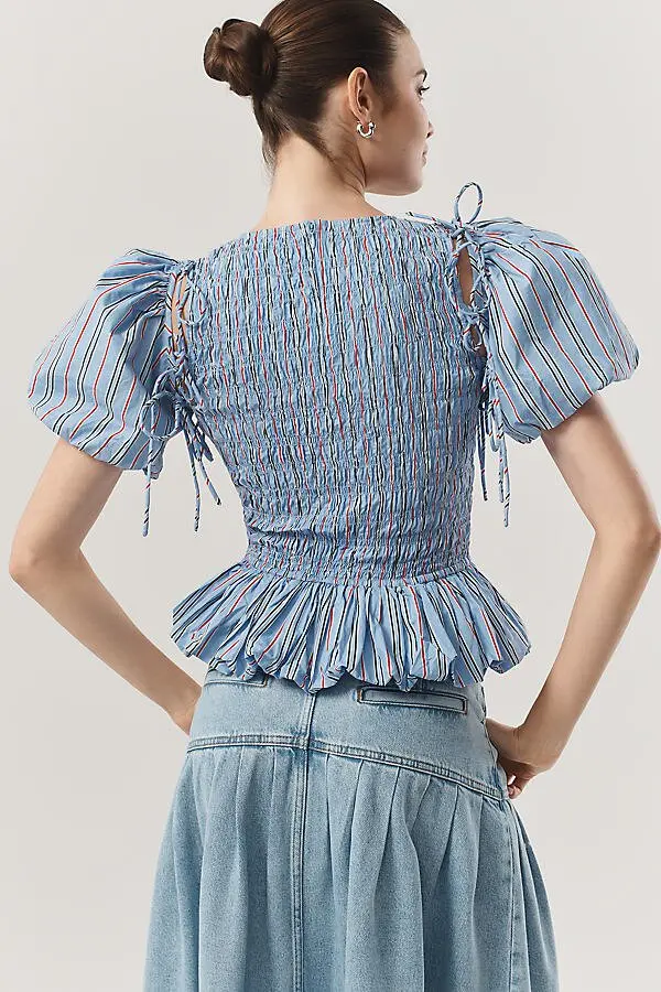 DAMSON MADDER Becca Removable-sleeve Blouse