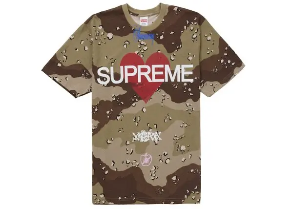 Supreme Announcing Tee Shirt - Chocolate Chip Camo