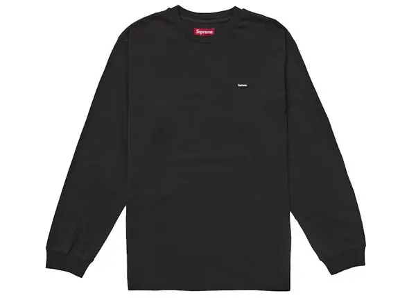 Supreme Small Box Long Sleeve Tee Shirt - Black