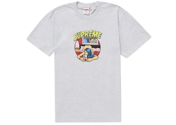 Supreme Bedroom Tee Shirt - Ash Grey