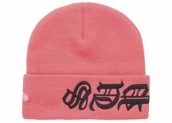 Supreme New Era Blackletter Beanie - Watermelon