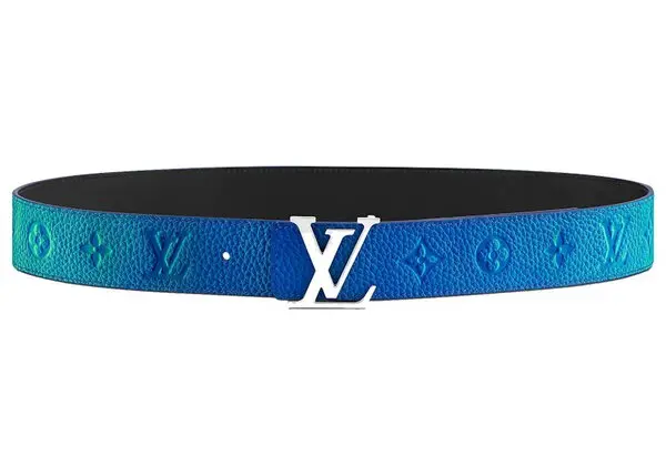 LOUIS VUITTON 40mm Reversible Initials Taurillon Illusion Belt - Green