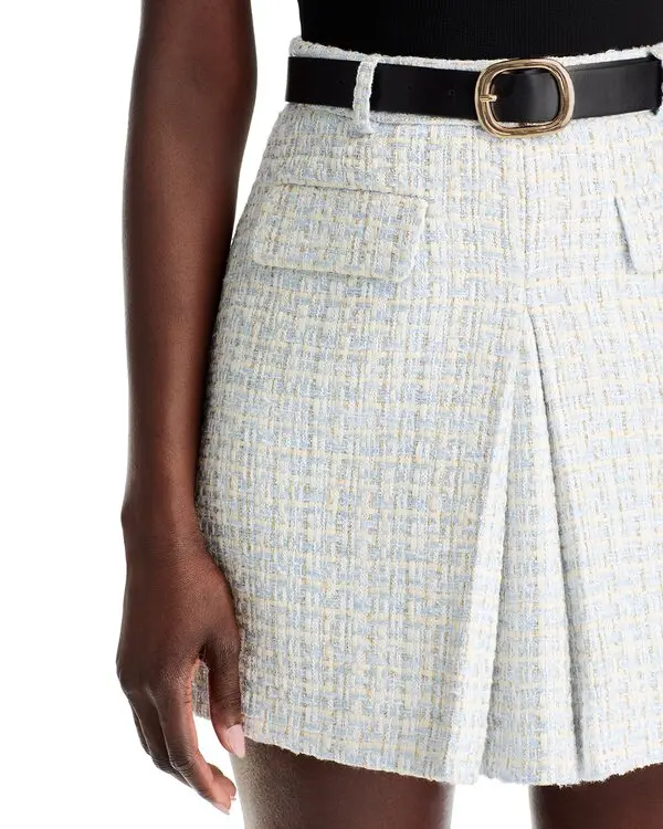 SELF-PORTRAIT Tweed Mini Skirt