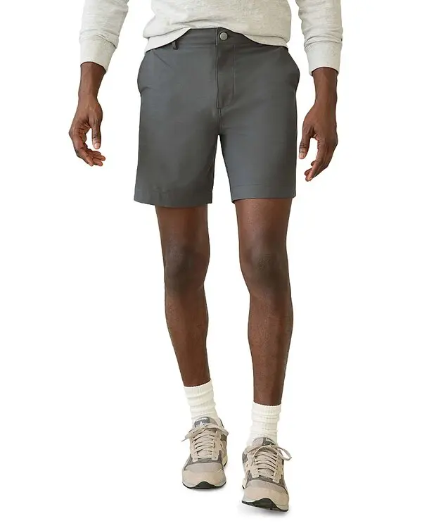 Faherty Brand All Day 7" Shorts - Mountain Coal