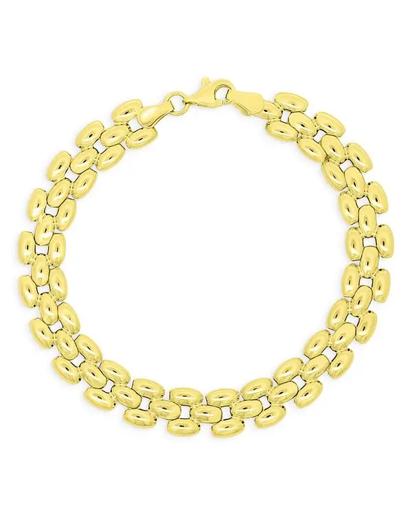 Bloomingdale'S 14k Yellow Panther Link Chain Bracelet - Gold