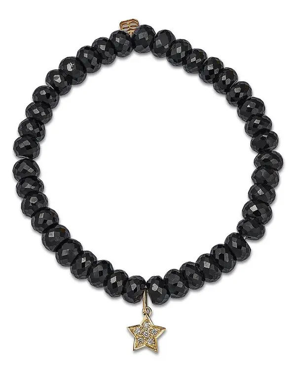 SYDNEY EVAN 14k Yellow Diamond Star Charm Bracelet - Gold
