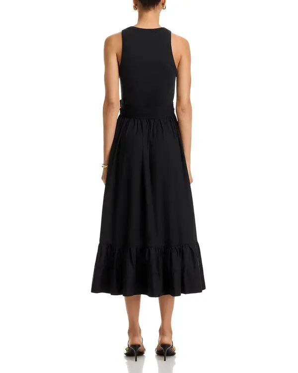 Cinq À Sept Zayla Ruffled Midi Dress - Black