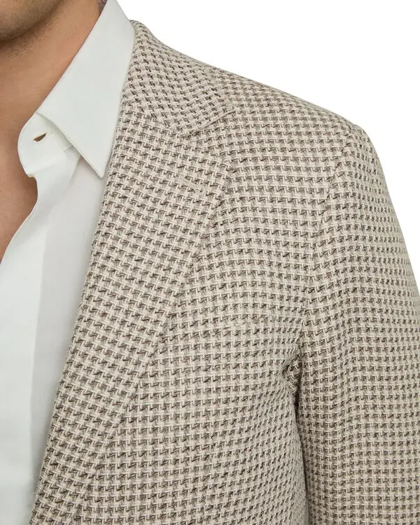 REISS Slim Fit Dogtooth Check Blazer
