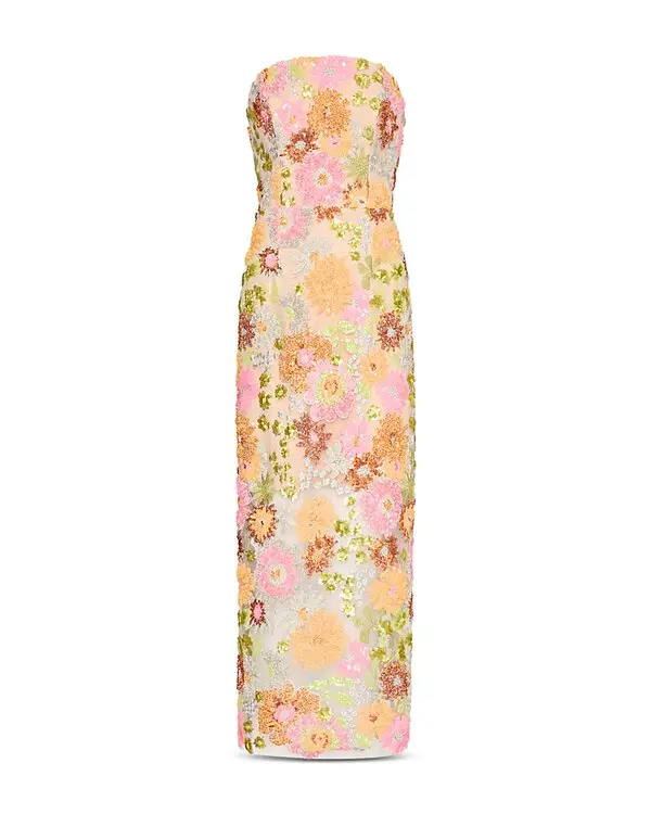 open lace back dress Milly Womens Rowen Floral Mini Dress, 8, Orange, Women's