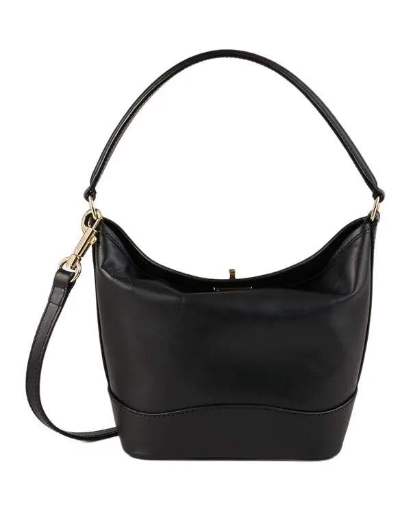 Sandro Small Leather Bucket Bag