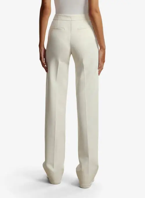 Marina Moscone Tailored Slim Trouser - Ivory