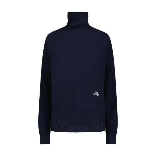 Marina Moscone Funnel Neck Pullover - Navy