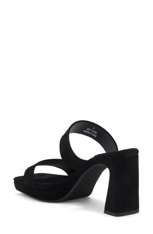 Jeffrey Campbell Danity Platform Slide Sandal - Black Suede