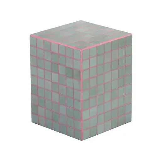 JONATHAN Y Callista 18" Modern Bohemian Ceramic Tiled Rectangle End Table - Blush Sage