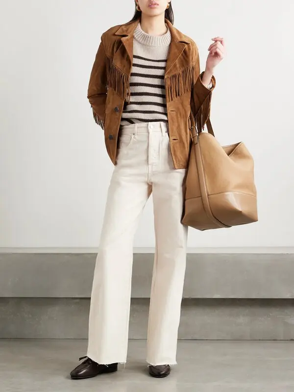 Veronica Beard Taylor High-rise Wide-leg Jeans