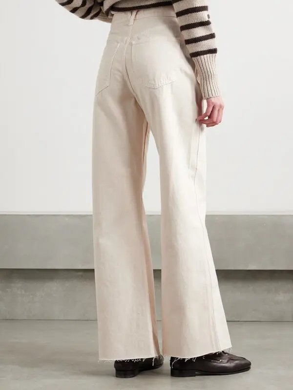 Veronica Beard Taylor High-rise Wide-leg Jeans