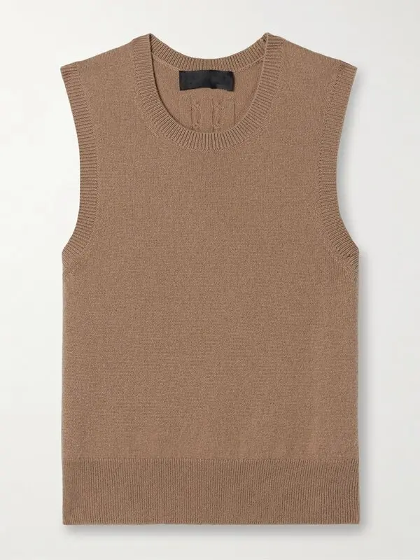 NILI LOTAN May Cashmere Tank - Brown
