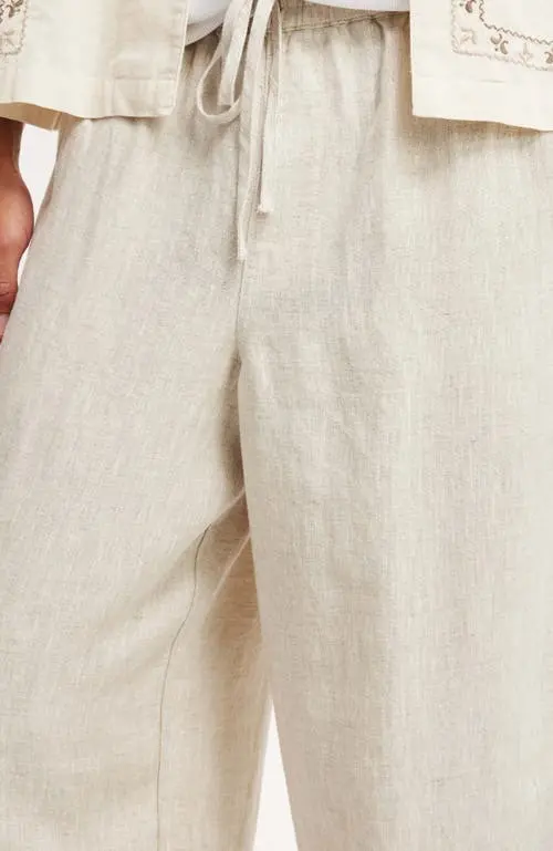 COTTON ON Super Baggy Linen Pant - Oatmeal