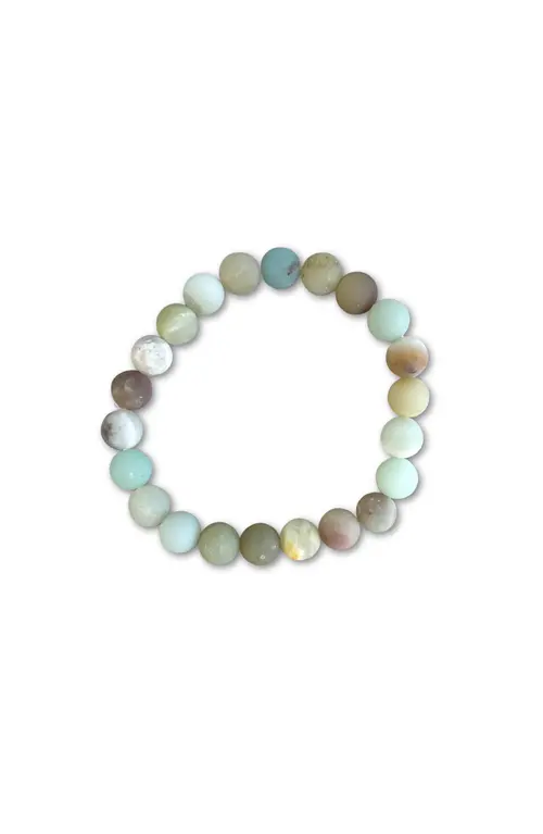 HUMANIST BEAUTY Crystal Healing Beaded Bracelet - Amazonite