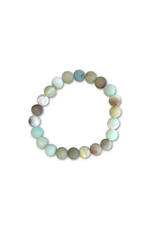 HUMANIST BEAUTY Crystal Beaded Bracelet - Amazonite