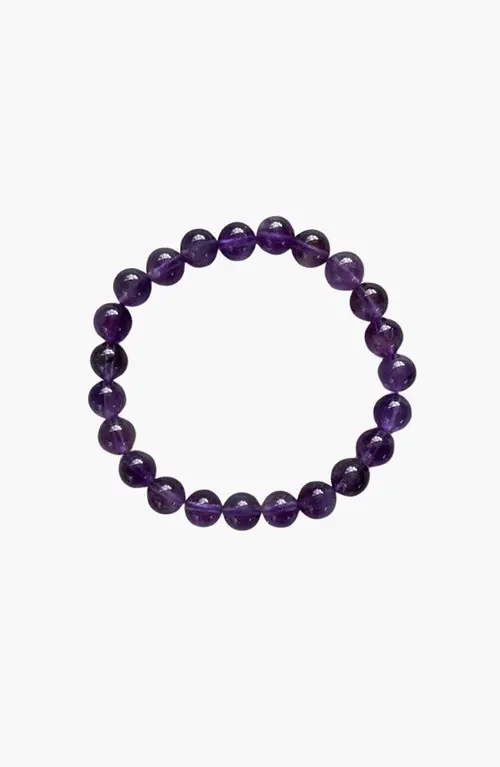 HUMANIST BEAUTY Crystal Healing Beaded Bracelet - Amethyst