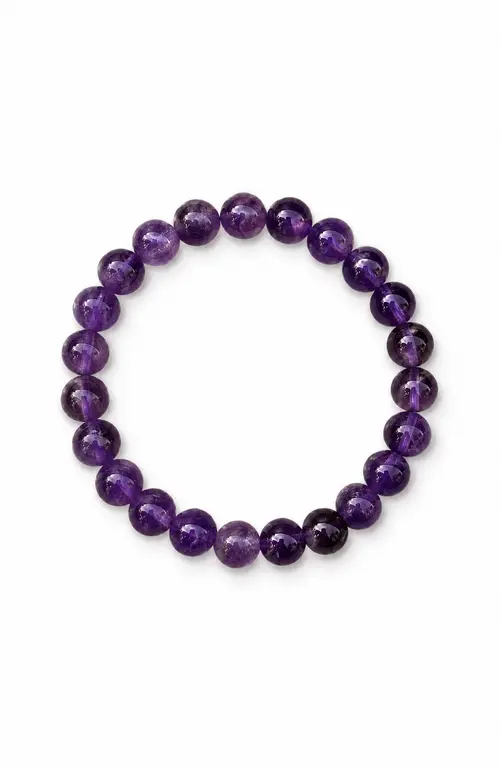 HUMANIST BEAUTY Crystal Beaded Bracelet - Amethyst