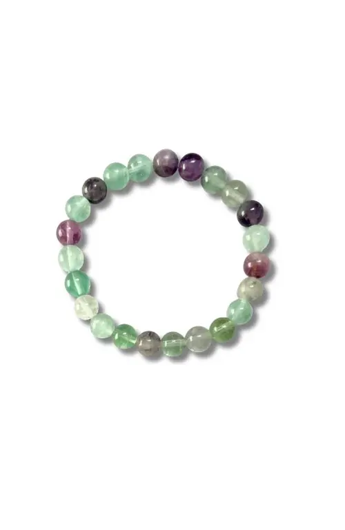 HUMANIST BEAUTY Crystal Beaded Bracelet - Fluorite