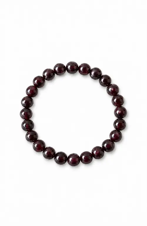 HUMANIST BEAUTY Crystal Beaded Bracelet - Garnet