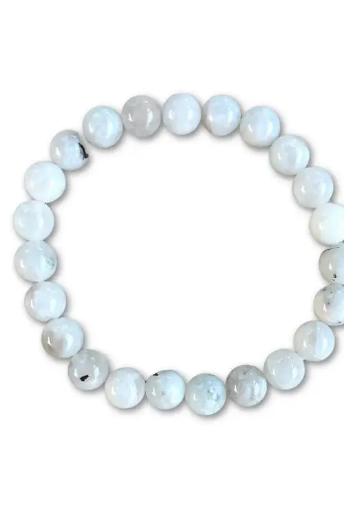 HUMANIST BEAUTY Crystal Beaded Bracelet - Moonstone