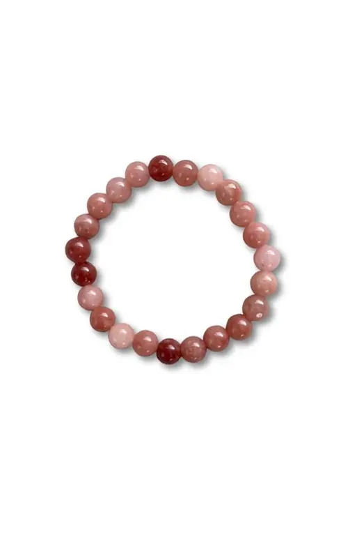 HUMANIST BEAUTY Crystal Healing Beaded Bracelet - Pink Aventurine