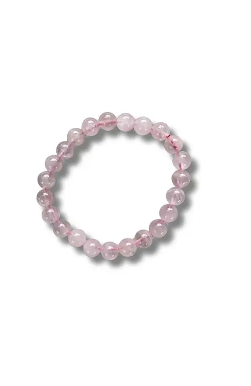 HUMANIST BEAUTY Crystal Healing Beaded Bracelet - Rose Quartz