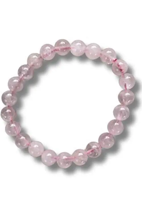 HUMANIST BEAUTY Crystal Beaded Bracelet - Rose Quartz