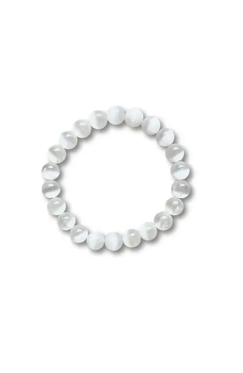 HUMANIST BEAUTY Crystal Beaded Bracelet - Selenite