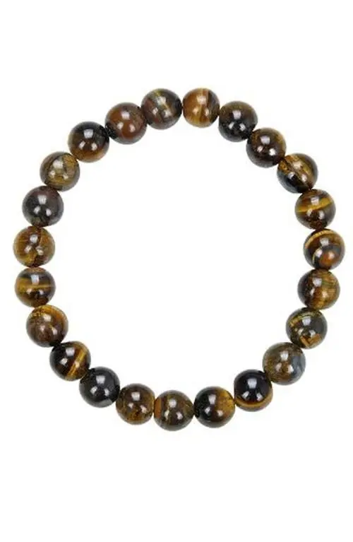 HUMANIST BEAUTY Crystal Beaded Bracelet - Tiger Eye