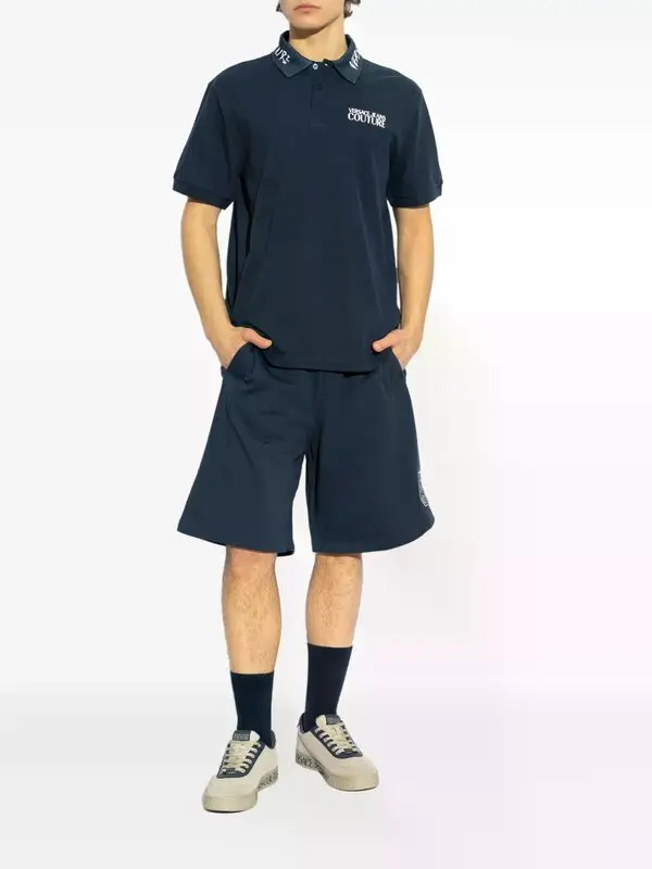 Versace Logo-embroidered Track Shorts
