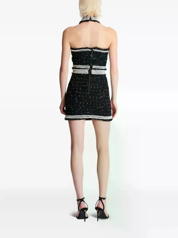 Balmain Halterneck Tweed Top