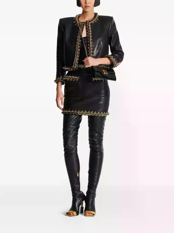 Balmain Chain-detail Mini Skirt