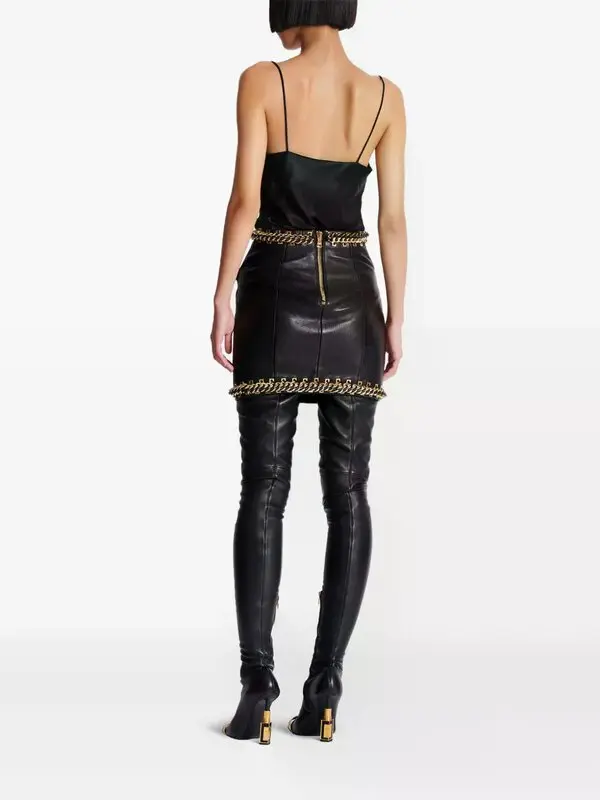 Balmain Chain-detail Mini Skirt