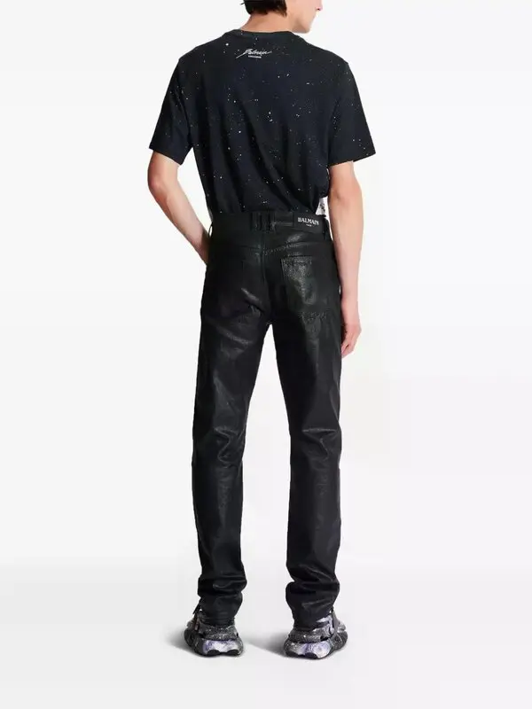 Balmain Logo Patch Trousers