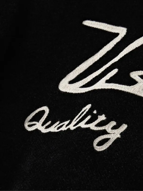 Visvim Reversible Embroidered Bomber Jacket - Black