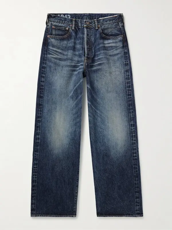 Visvim Social Sculpture 01 Straight-leg Selvedge Jeans - Blue