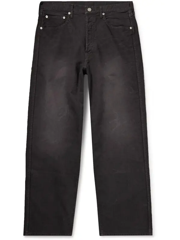 Visvim Fluxus 01 Slim-fit Straight-leg Trousers - Black | Editorialist