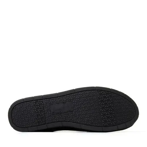 DEARFOAMS Velour Closed Back Slippers - Black