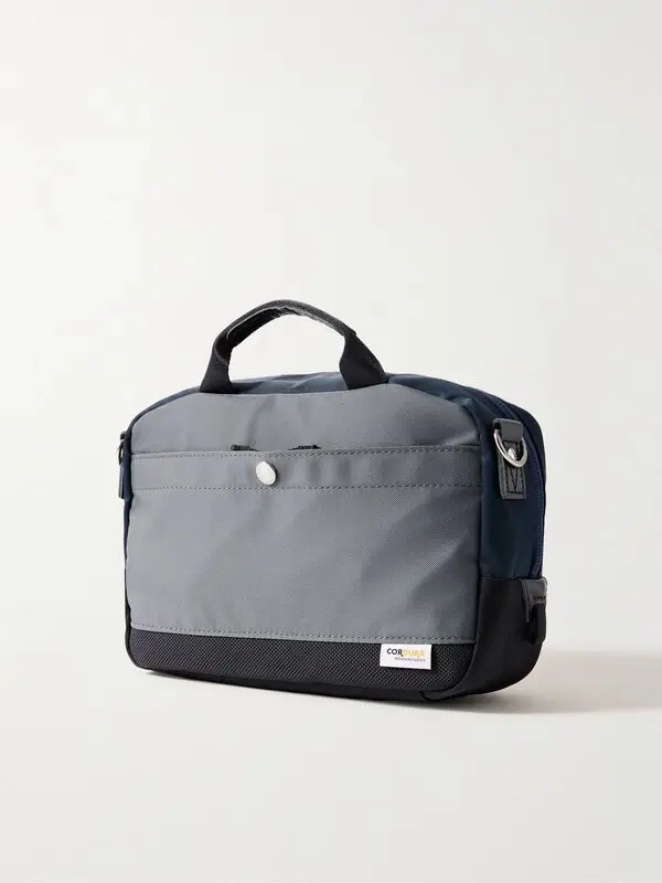 MASTER-PIECE CO Potential Small Leather-trimmed Cordura® Nylon Messenger Bag
