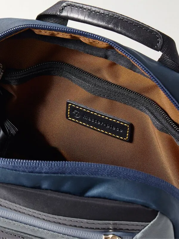 MASTER-PIECE CO Potential Small Leather-trimmed Cordura® Nylon Messenger Bag