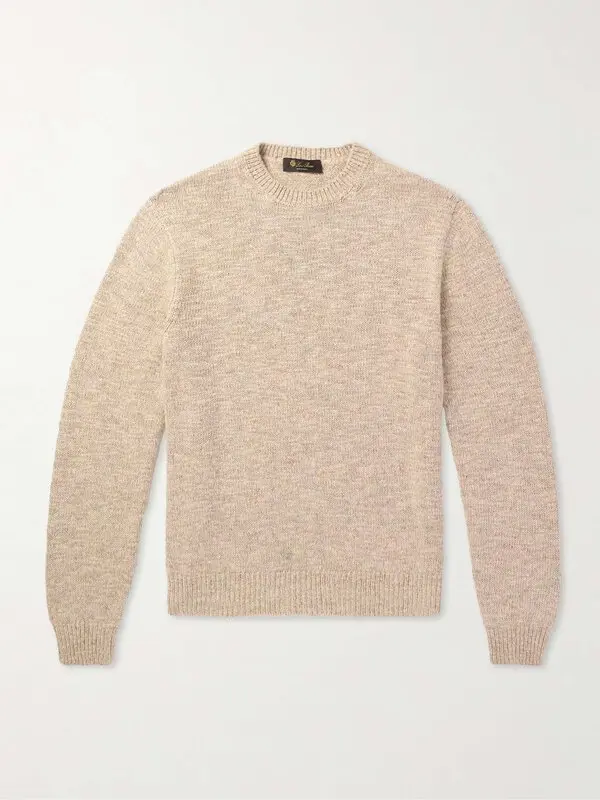 Loro Piana Silk, Cashmere And Linen-blend Sweater