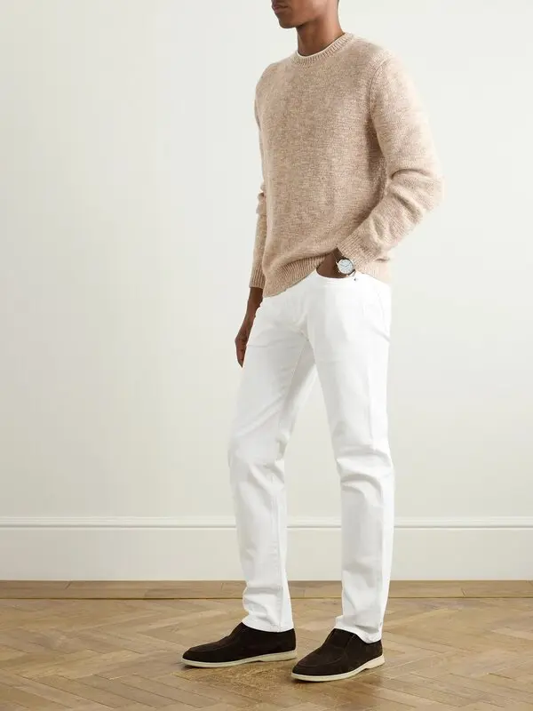 Loro Piana Silk, Cashmere And Linen-blend Sweater