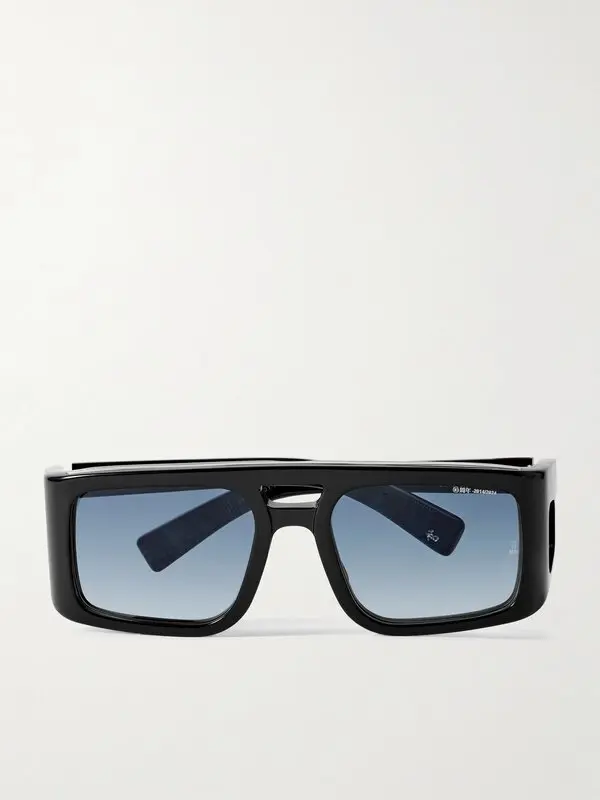 JACQUES MARIE MAGE Decade Collection Windsor Square Sunglasses - Black