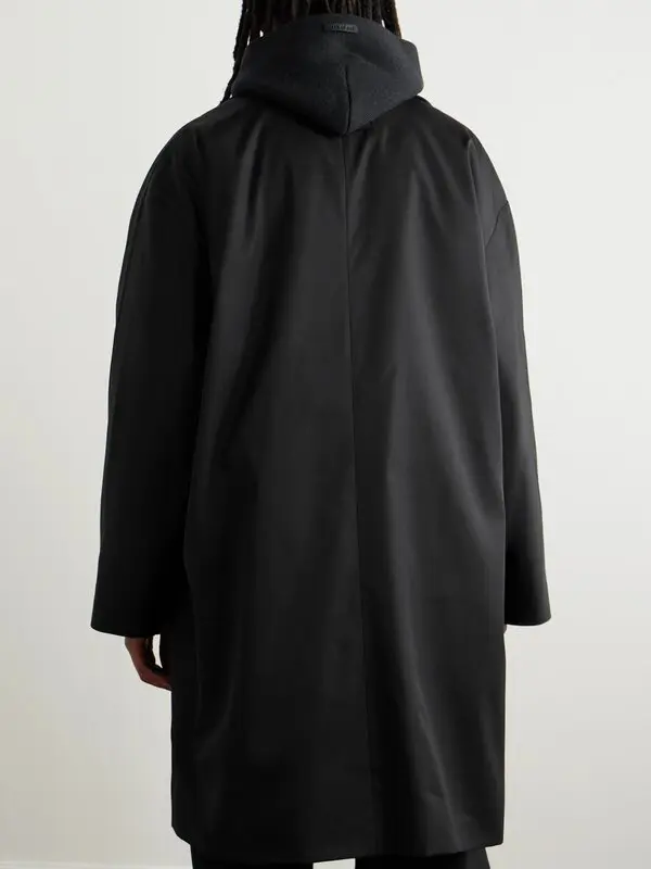Fear Of God Oversized Twill Coat In Black - 50% Off | Editorialist
